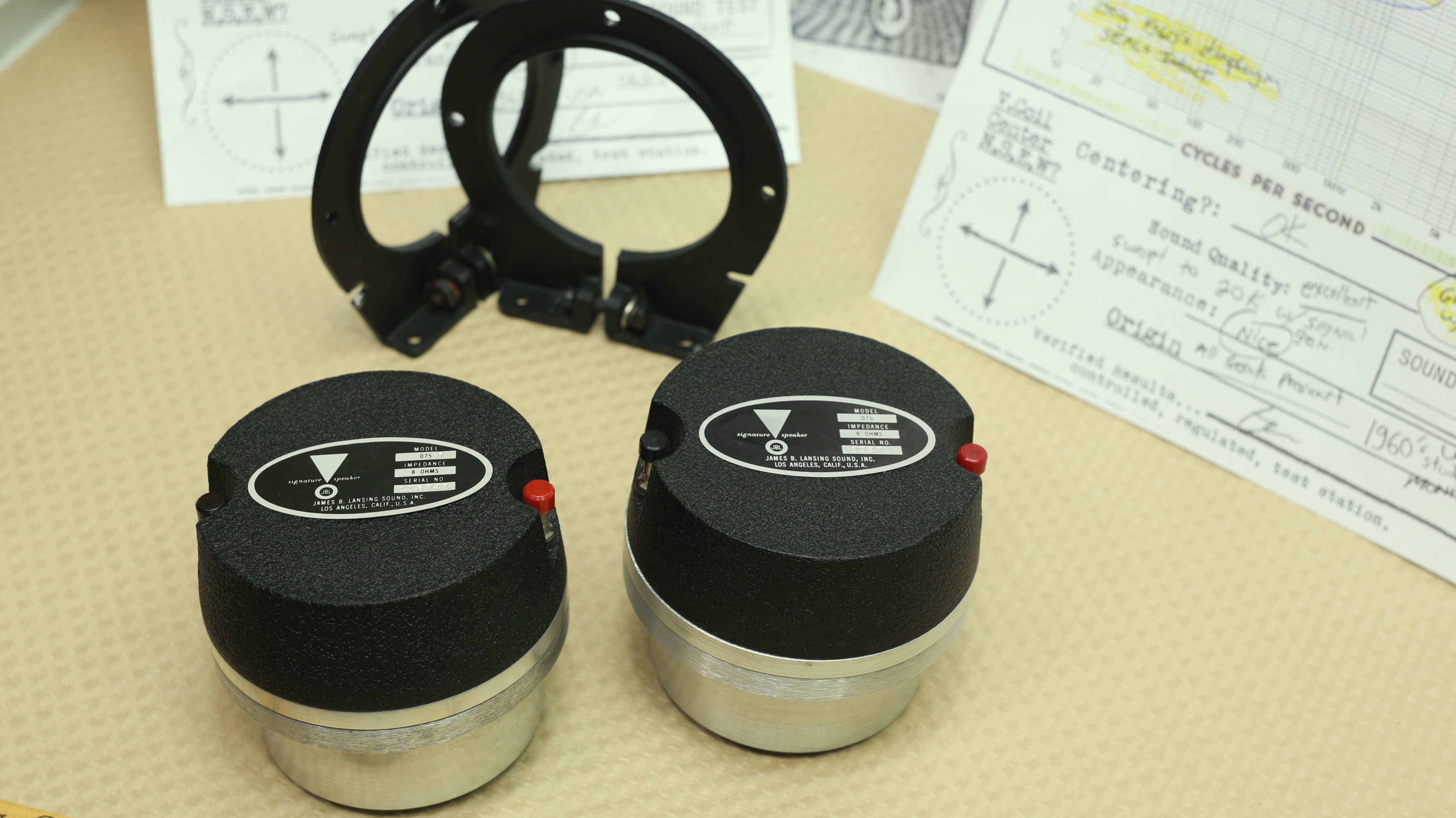 pair JBL 075 tweeters Bullet alnico magnet super tweeter